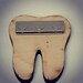Wooden Tooth Style Name Tag Badge - Etsy