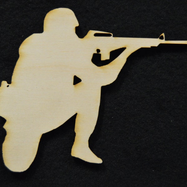 Soldier Wood Cutout - Etsy
