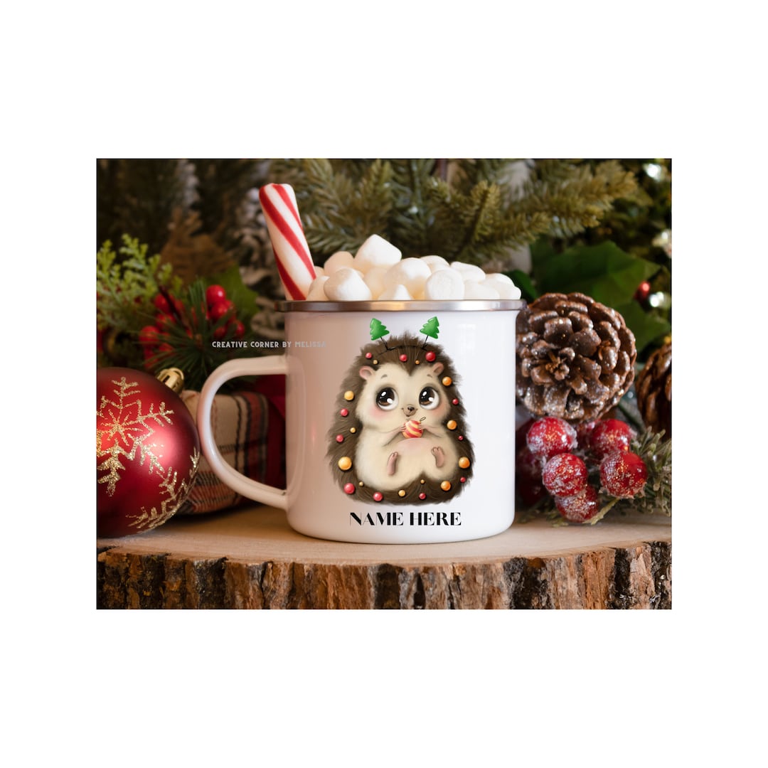 Personalized Cartoon Porcupine Hot Chocolate Mug, Kids Hot Cocoa Mug - Etsy