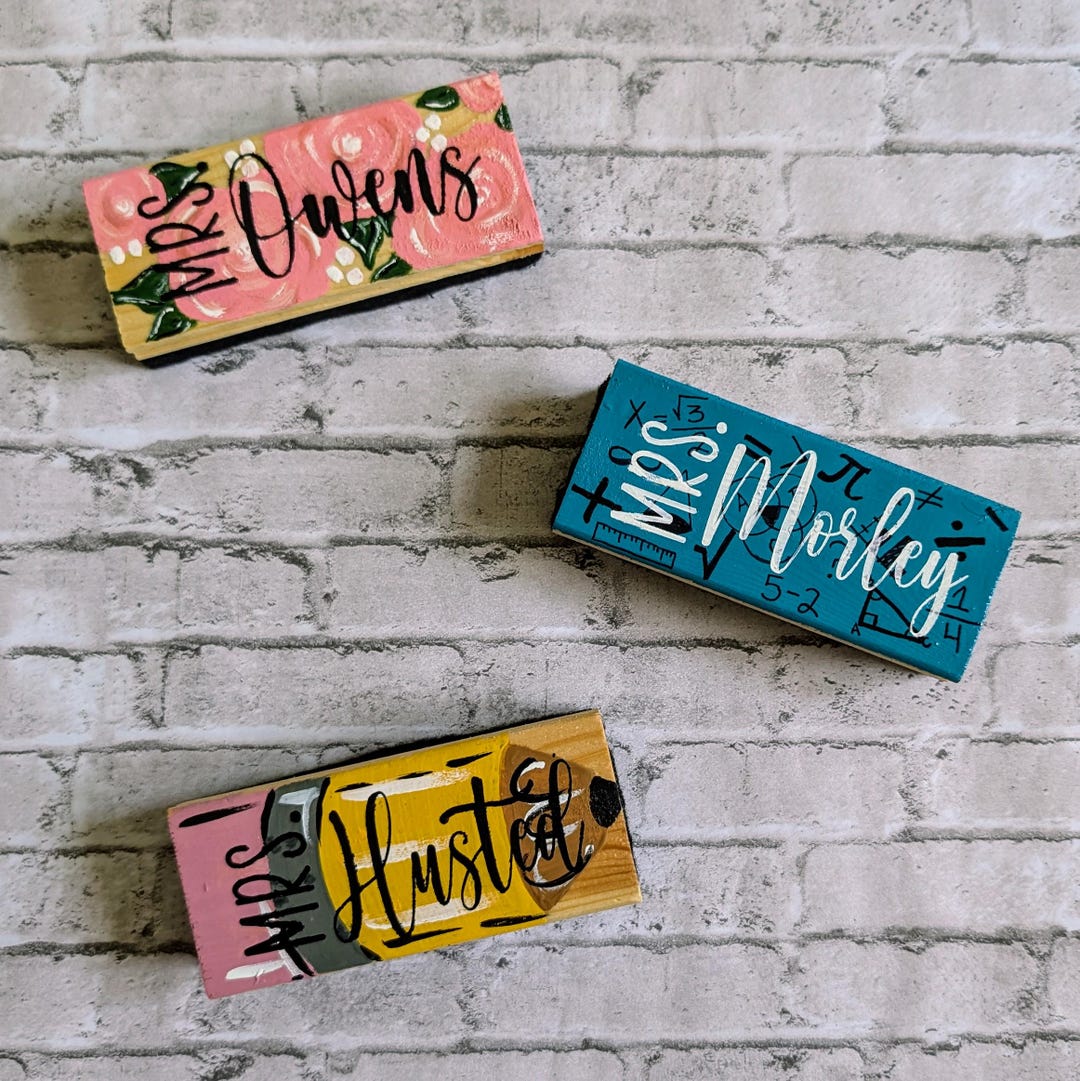 Hand Painted Personalized Dry Erasers - Etsy