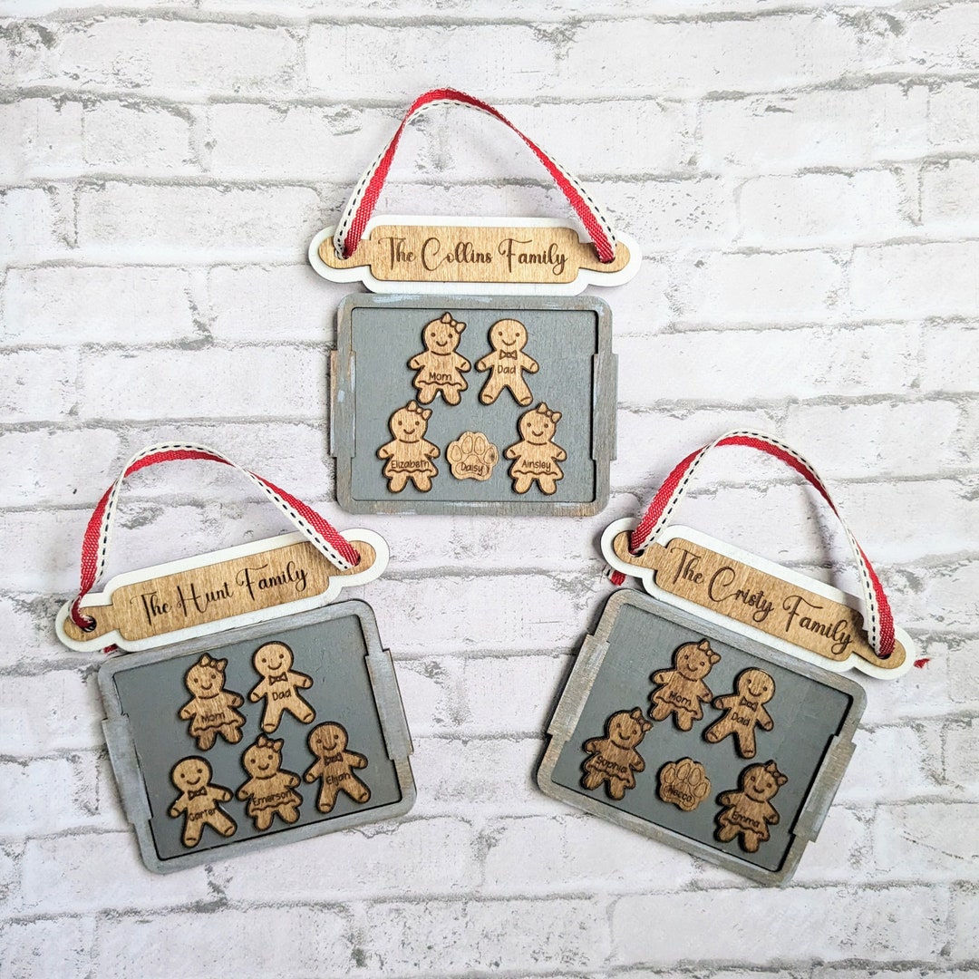 Personalized Gingerbread Christmas Ornament - Etsy