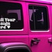 Pink Jeep Decal Vinyl Sticker Mockup, Car Side Back Rear Window Mockup ...