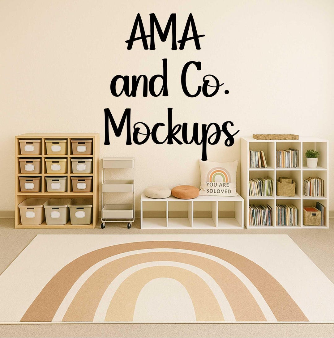 Classroom Mockup Wall, Homeschool Mockup, Poster, Frame, Art, Printable ...