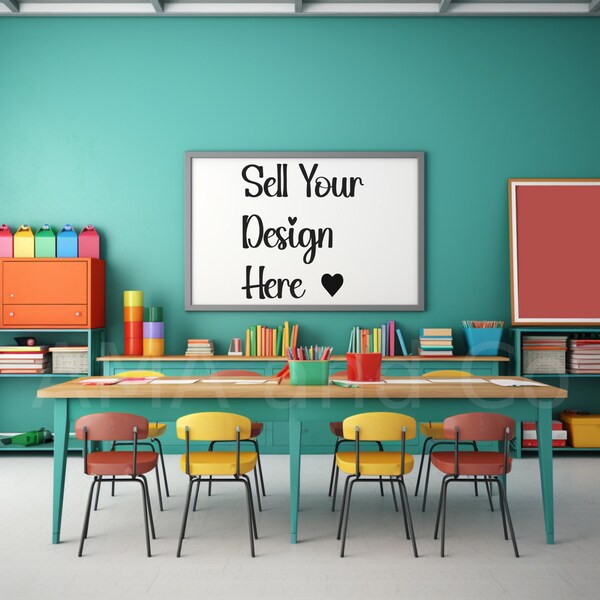 Frame Mockup Classroom - Etsy