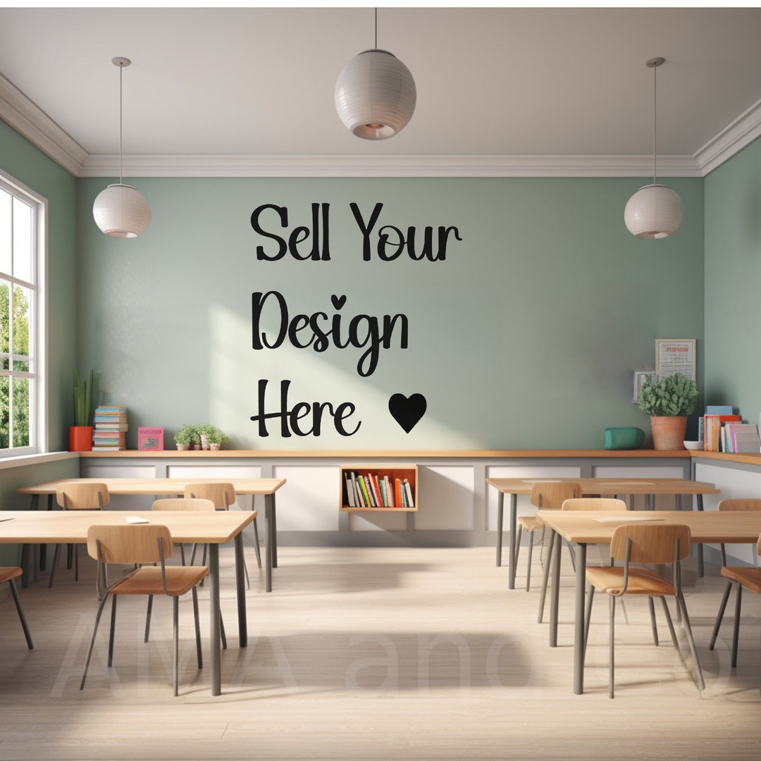 Back to School Classroom Mockup Elementary School Class Mint - Etsy