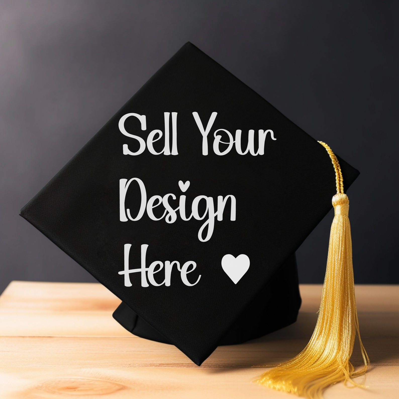 Graduation Cap Topper Mockup Black Graduation Cap Mock Up - Etsy