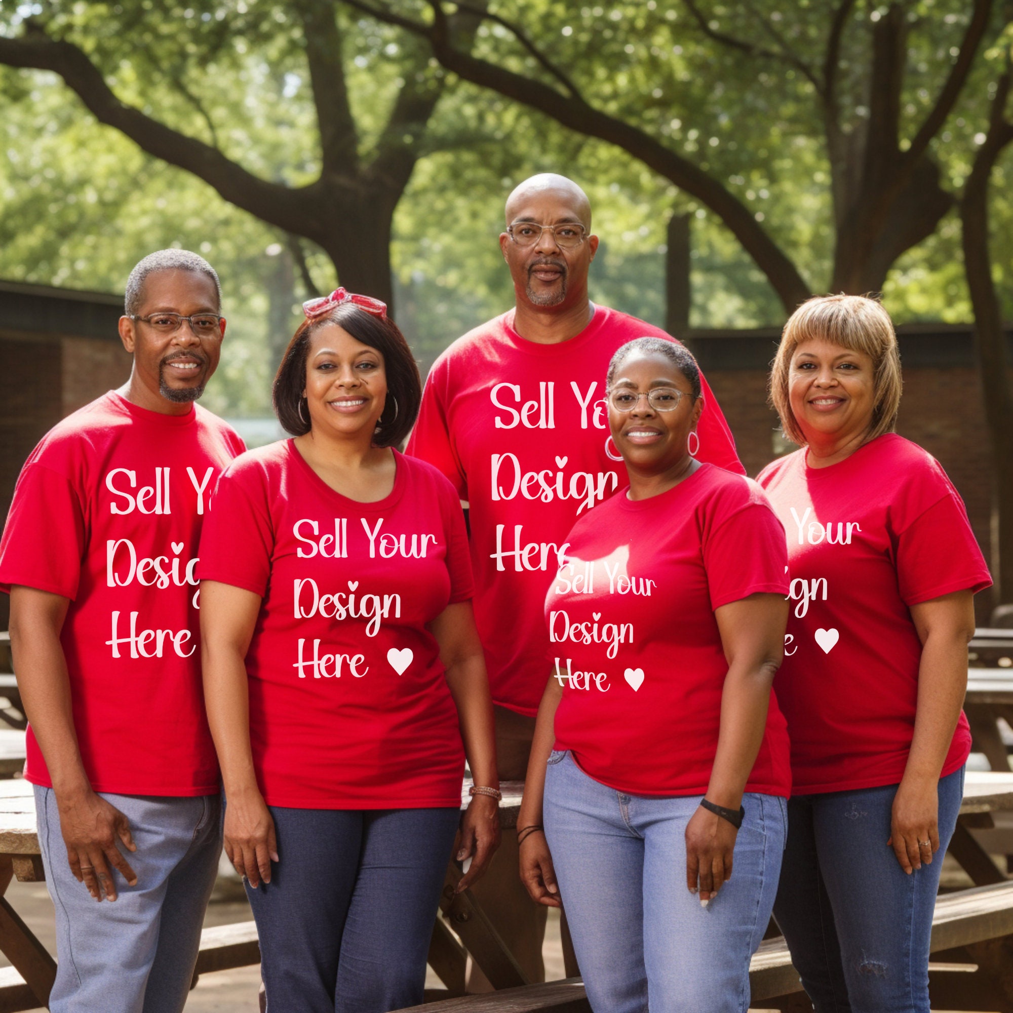 Black Family Reunion T Shirt Mockup Red Ts-hirt Mockup Group - Etsy