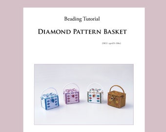 Beading Patterns for Decorative Box, Peyote Bead Pattern Small Box ...