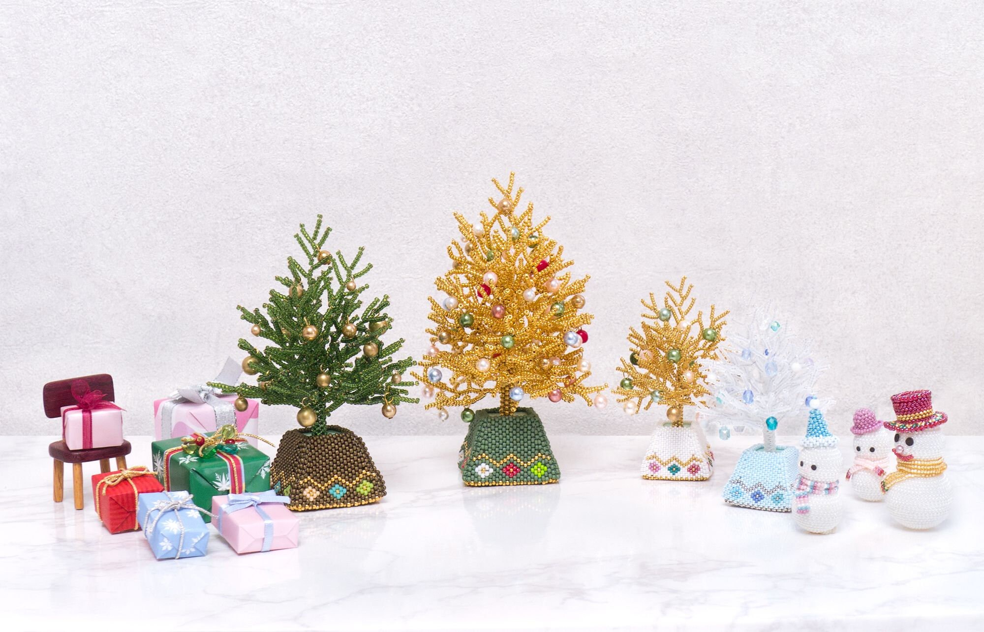 Beading Pattern Beaded Miniature Tree With Trapezoid Pot - Etsy
