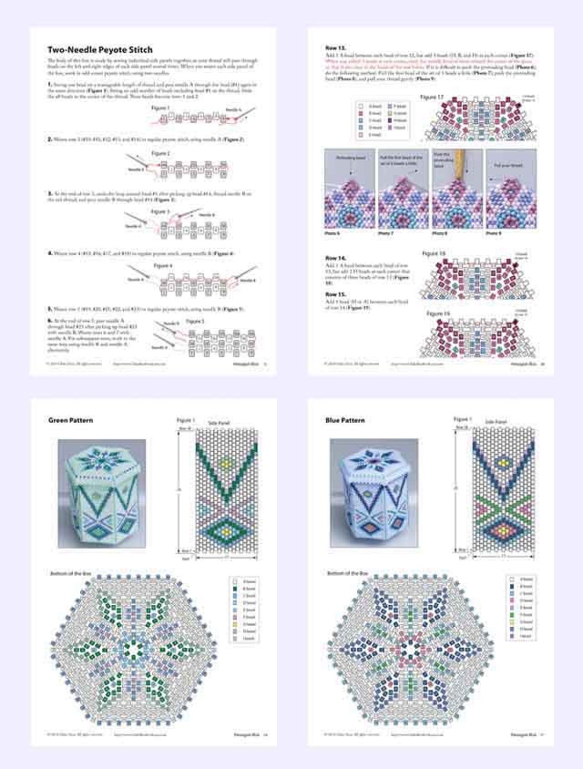 PDF Beading Tutorial for Hexagon Beaded Box Using Peyote - Etsy