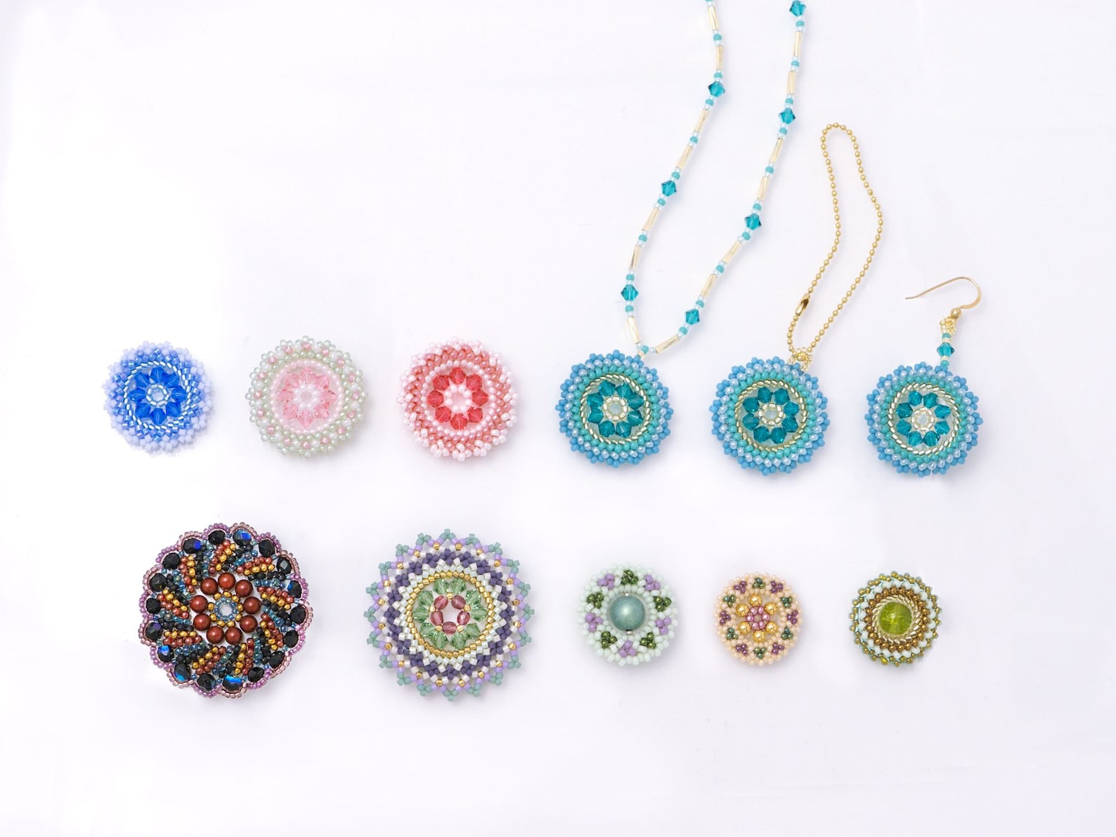 Beading Tutorial for Medallion Component With Plaited - Etsy