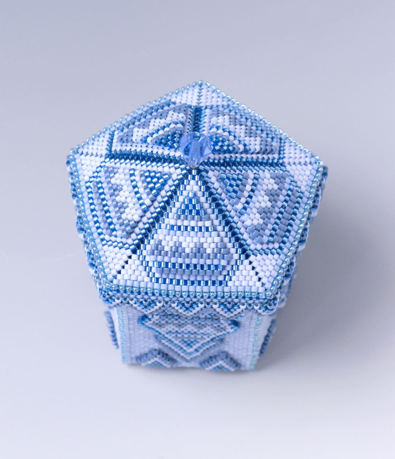 Beading Patterns for Decorative Pentagon Box Peyote Bead - Etsy