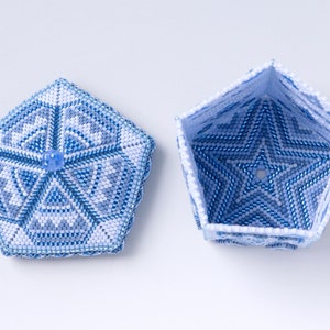 Beading Patterns for Decorative Pentagon Box, Peyote Bead Pattern Box ...