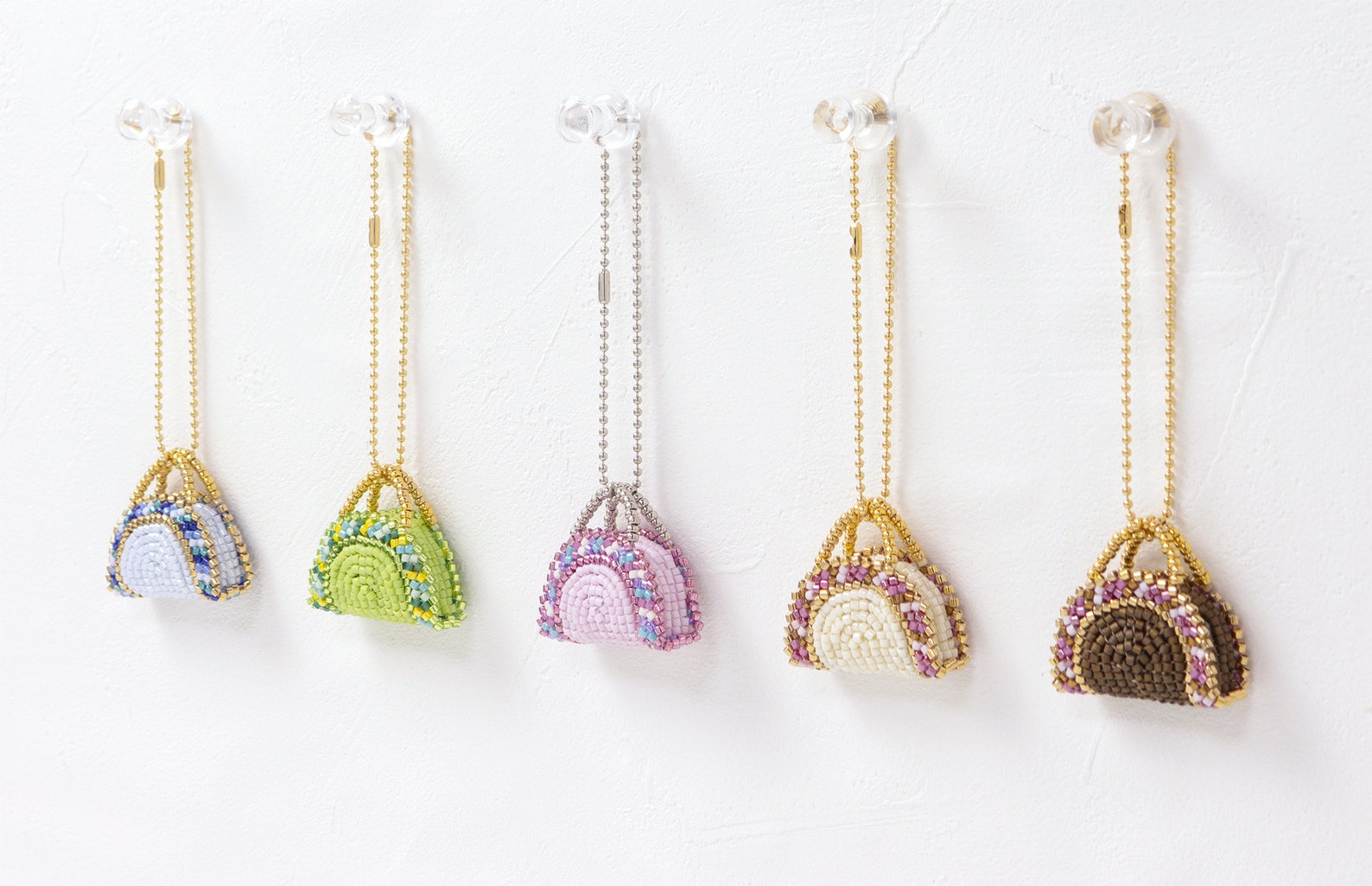 Beaded Half Moon Bag Charm Tutorial, Plaited Herringbone Stitch (PDF ...