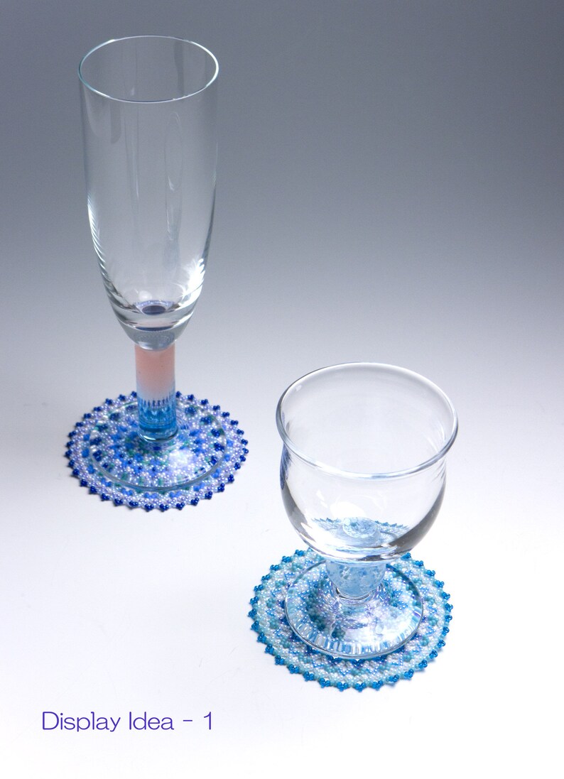 Bead Tutorial Doily Pattern Aqua Bead Pattern Round Doily - Etsy