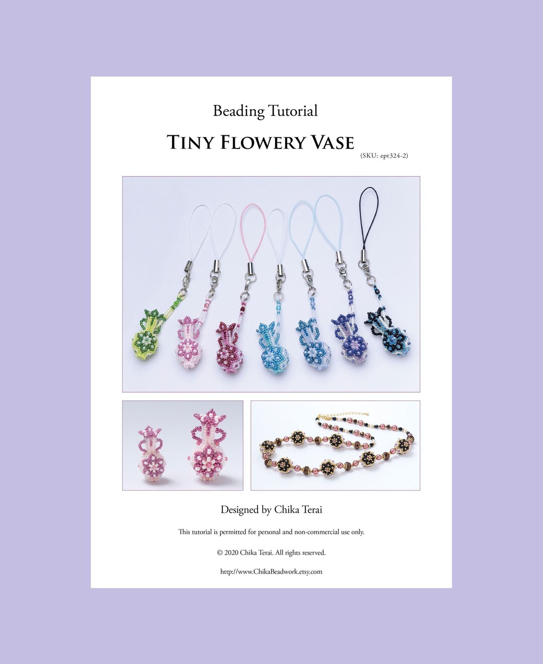 Bead Tutorial for Beaded Flowery Vase, Seed Bead Weaving Pattern, PDF ...