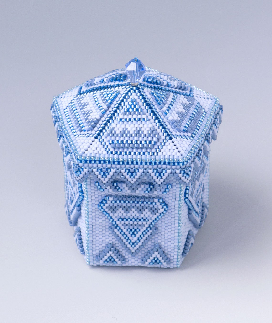 Beading Patterns for Decorative Pentagon Box Peyote Bead - Etsy