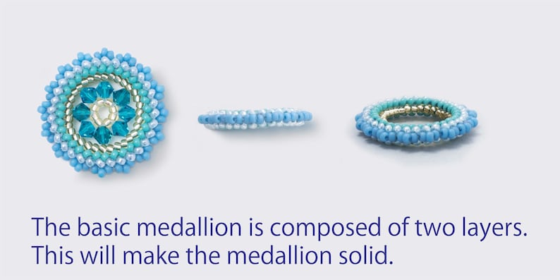 Beading Tutorial for Medallion Component With Plaited - Etsy