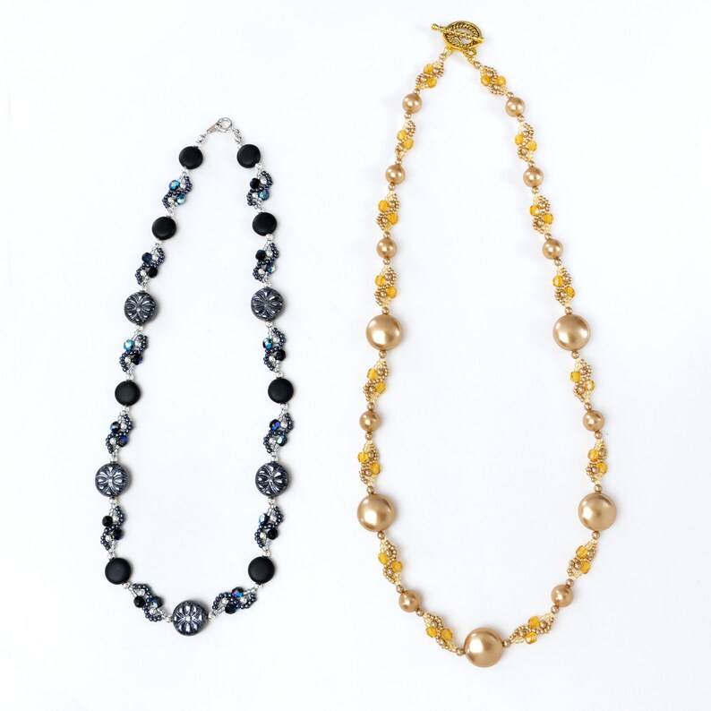 Bead Pattern Beaded Wave Necklace Pattern Beading Tutorial - Etsy