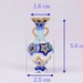 Blue Miniature Beaded Vase, Star Design, Dollhouse Decor, 365-1 - Etsy