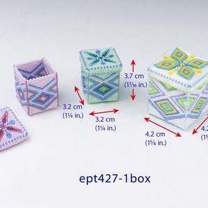 Beading Patterns for Decorative Box, Peyote Bead Pattern Small Box ...