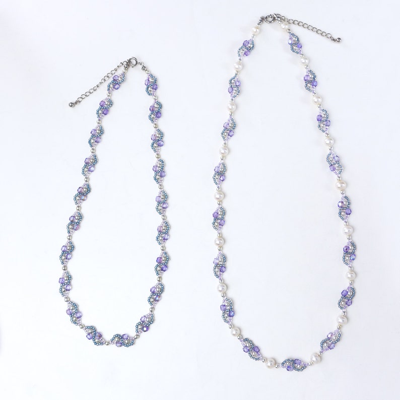 Bead Pattern Beaded Wave Necklace Pattern Beading Tutorial - Etsy