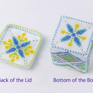 Beading Patterns for Decorative Box, Peyote Bead Pattern Small Box ...
