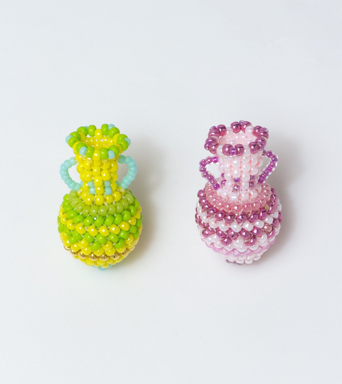 PDF Beading Tutorial for Beaded Bottle in Pointy Shape | Etsy