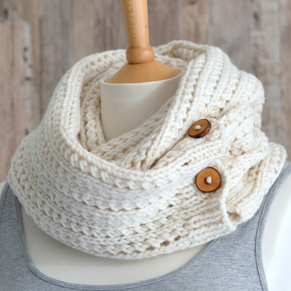 Scarf With Buttons - Etsy