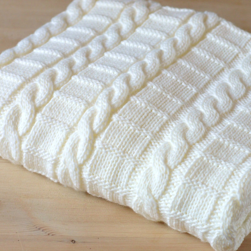 Aran Yarn Throw Pattern - Etsy