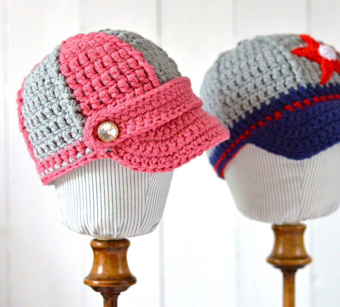Baby Baseball Cap CROCHET PATTERN, Easy Baby Hat Pattern, Cute Baby ...