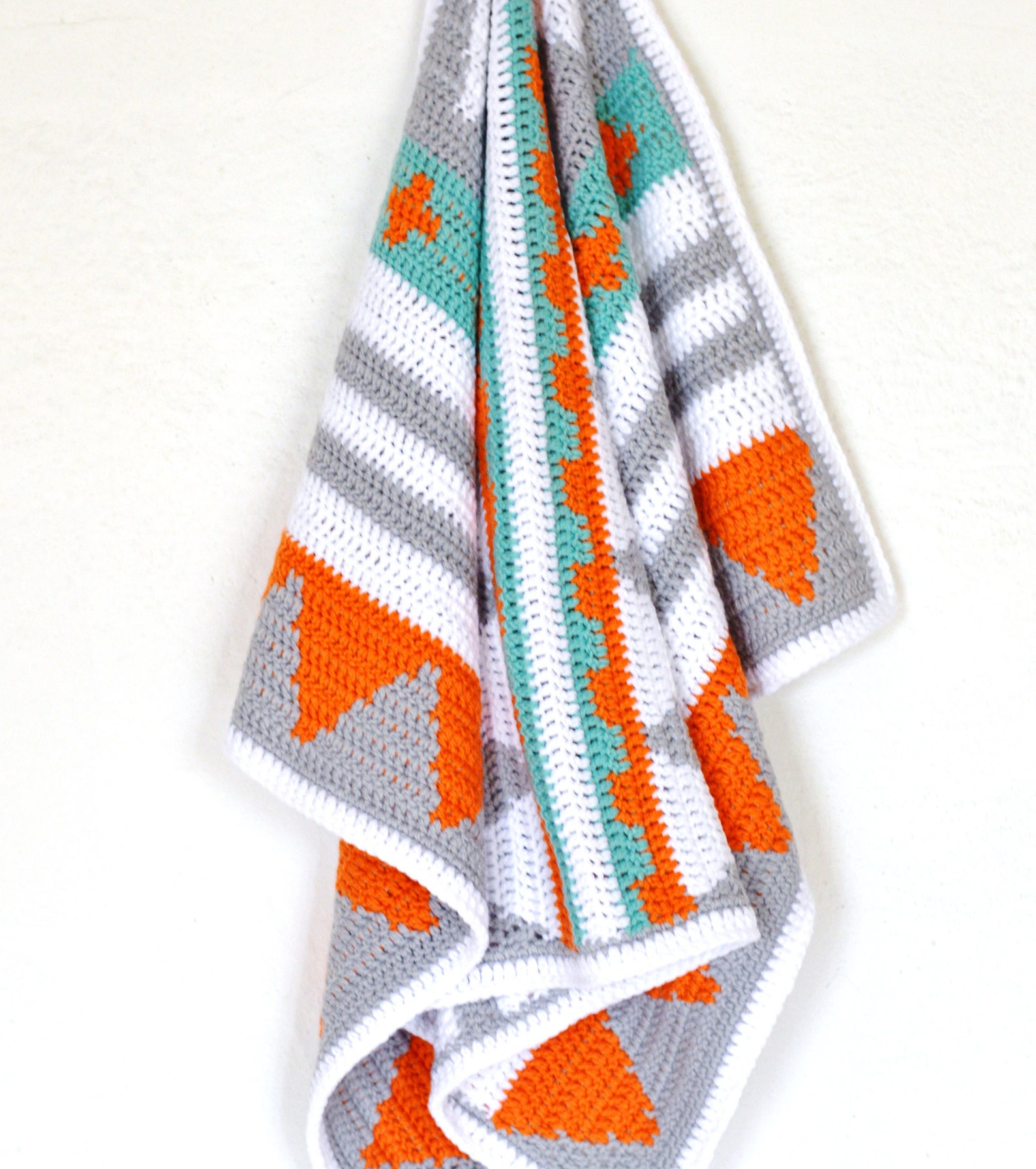 Crochet Aztec Baby Blanket Pattern: Photo Tutorial (PDF File) - Etsy