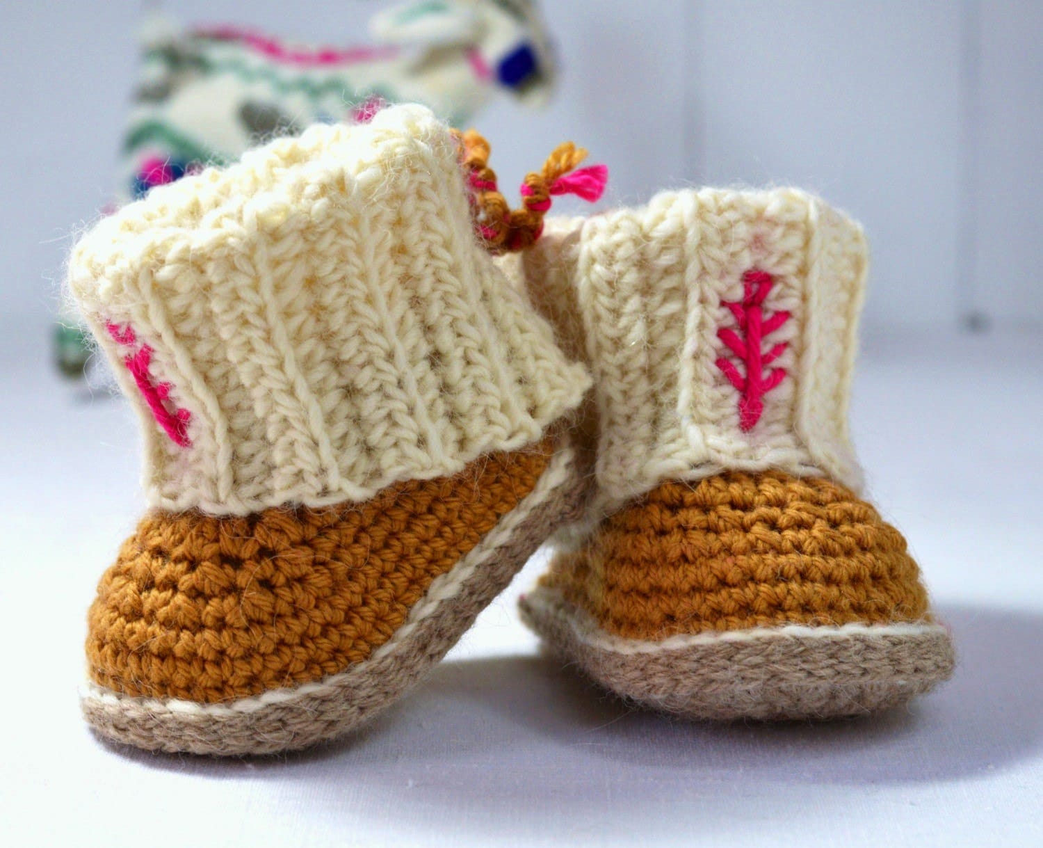 CROCHET PATTERN Baby Uggs Baby Uggs With Rib Cuffs Baby - Etsy