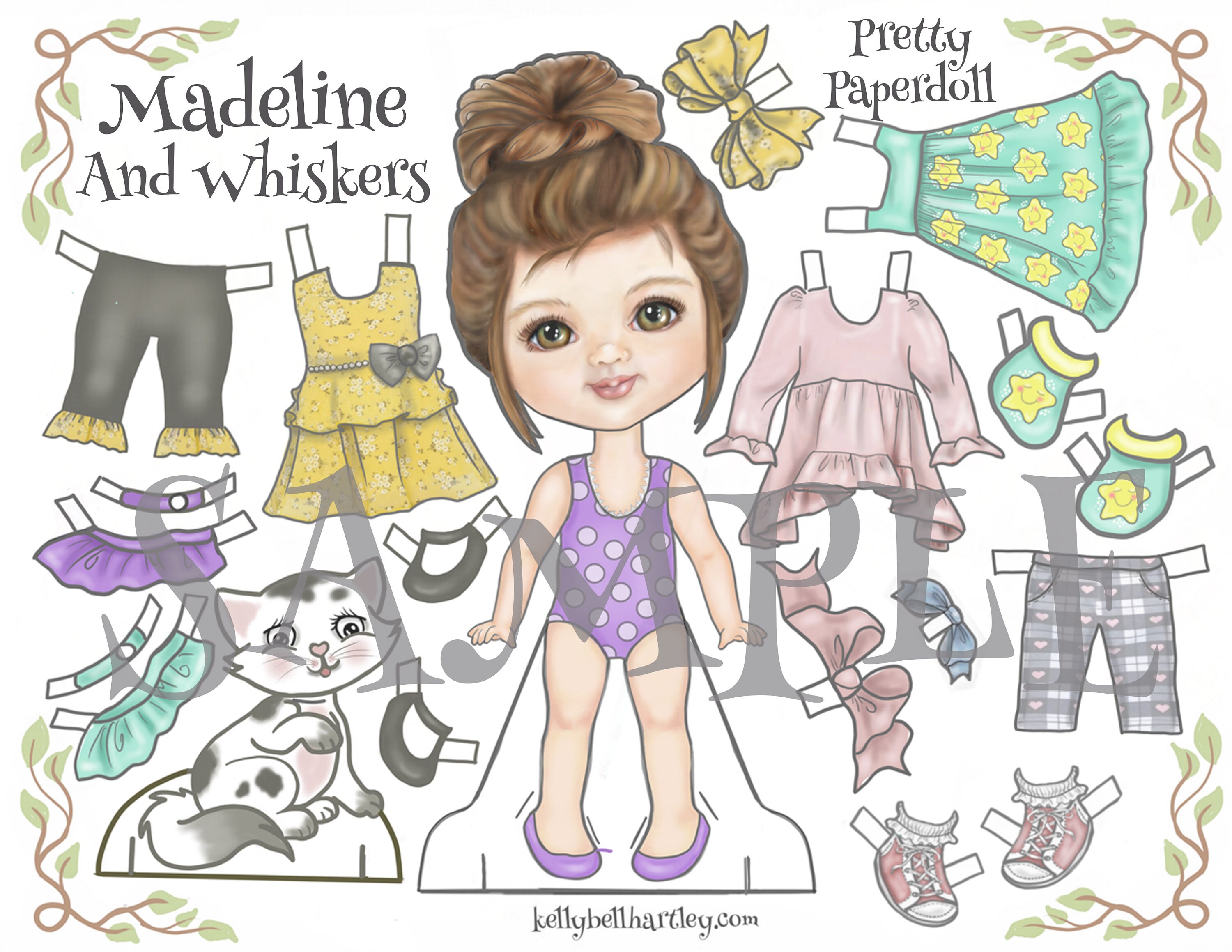 Printable Paperdolls and Gift Box Kit Play Set - Etsy