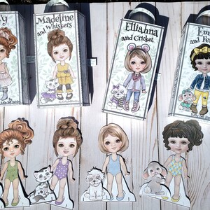 Printable Paperdolls and Gift Box Kit Play Set - Etsy