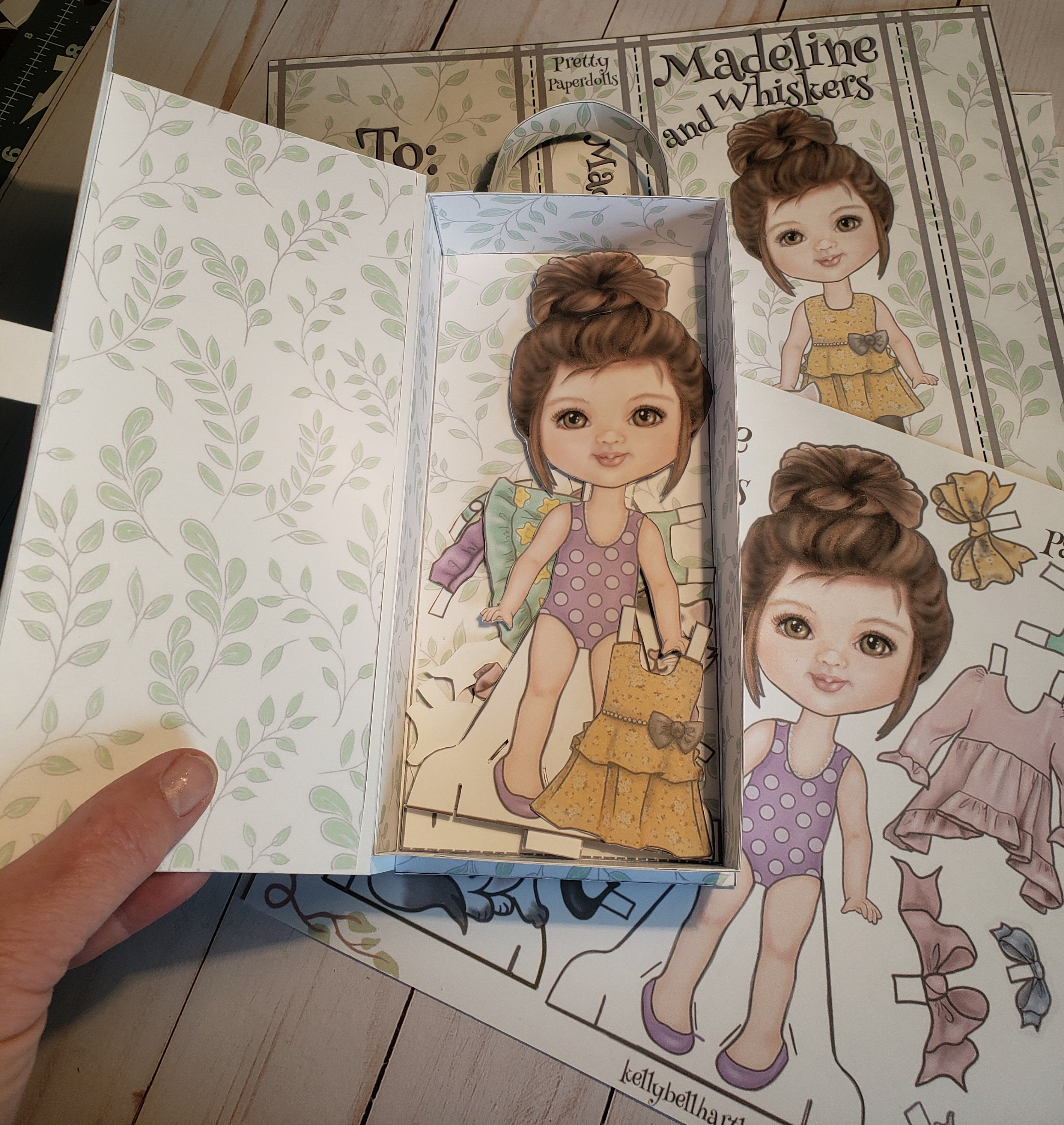 Printable Paperdolls and Gift Box Kit Play Set - Etsy