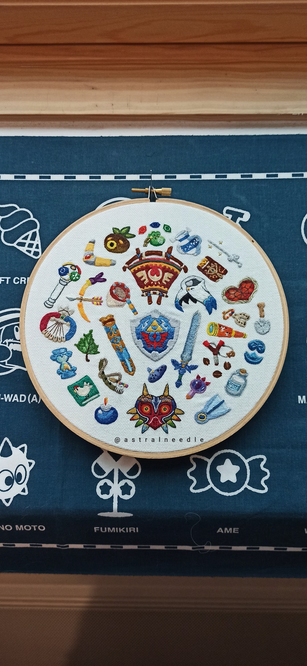 Hero's Inventory, Items From Zelda Games Embroidery - Etsy