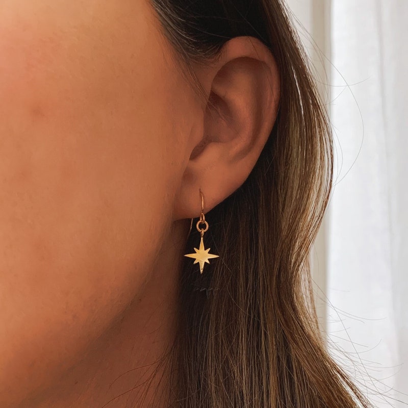 Tiny Dangle Earrings - Etsy