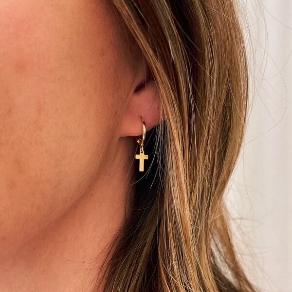 Cross Earrings - Etsy