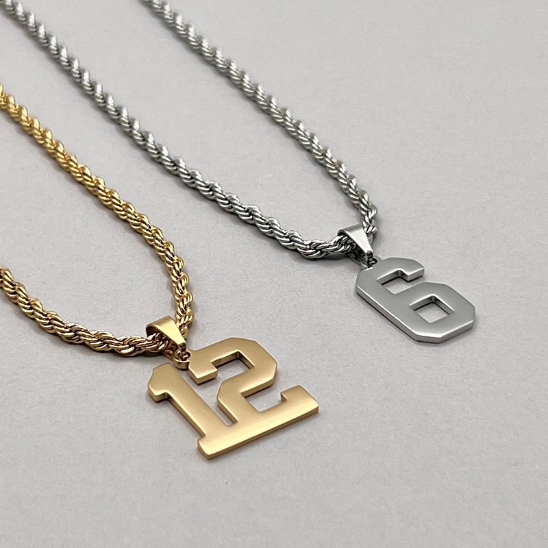 Number 9 Charm Necklace - Etsy