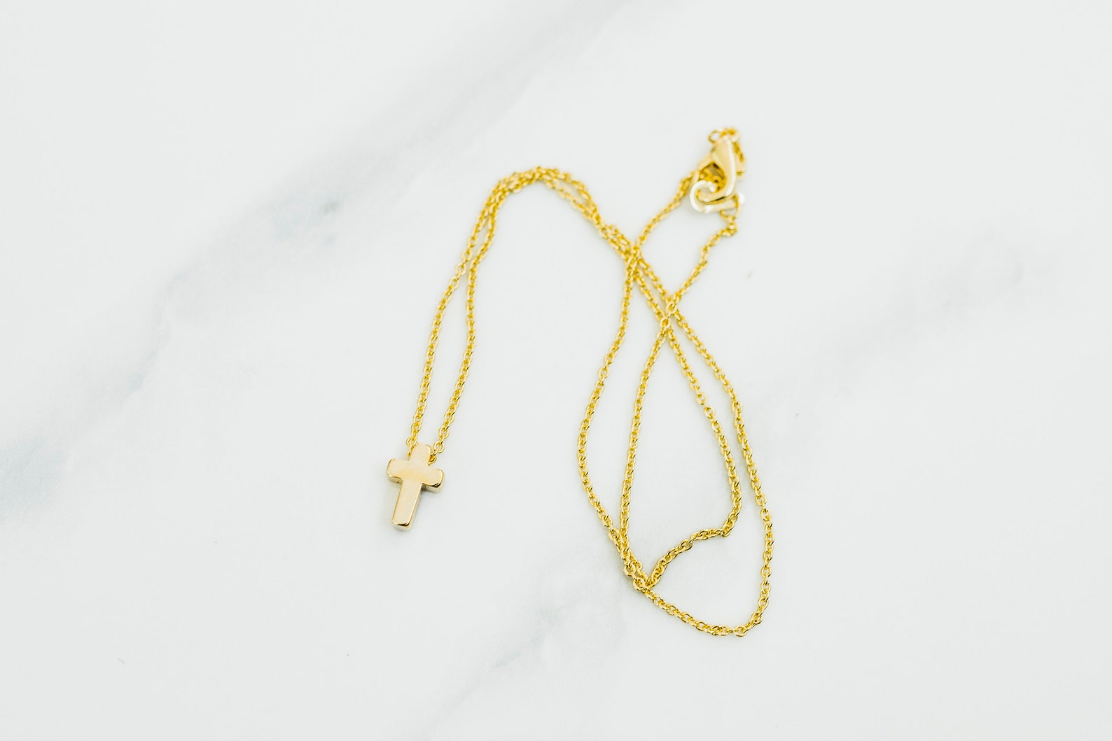 Teen Girls Dainty Gold Cross Necklace Silver Cross Necklace - Etsy