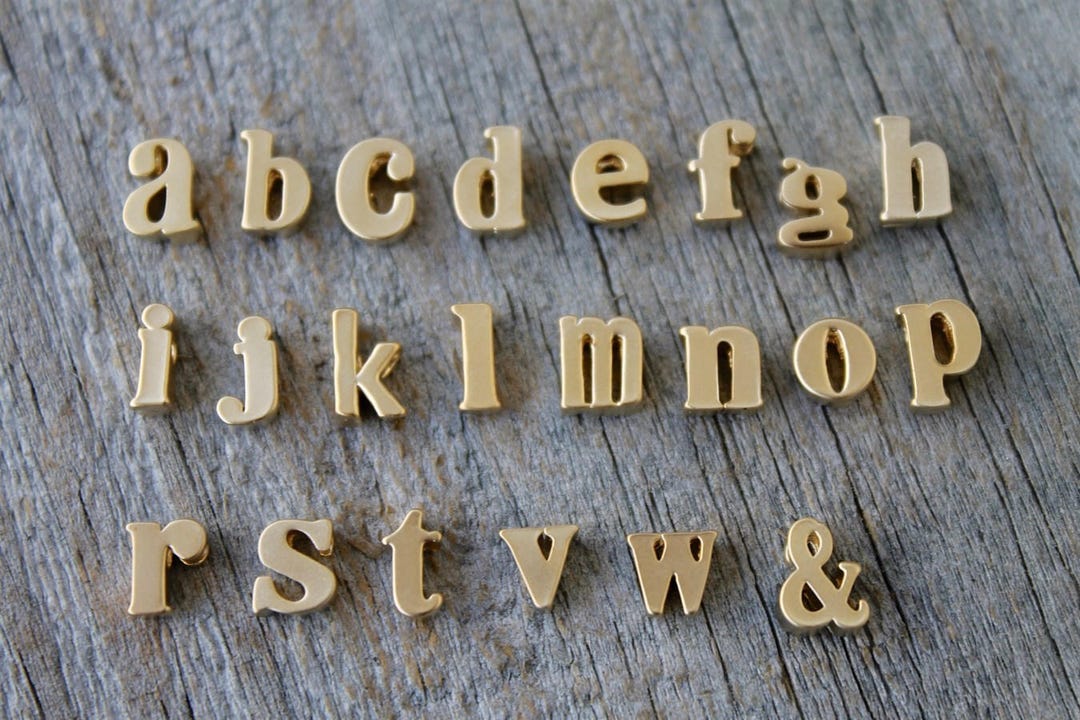 Add a Letter Initial to My Necklace - Add on Initial - Gold or Silver ...