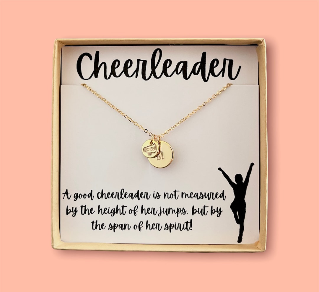 Girls Personalized Cheerleading Necklace - Cheerleader Initial Necklace ...