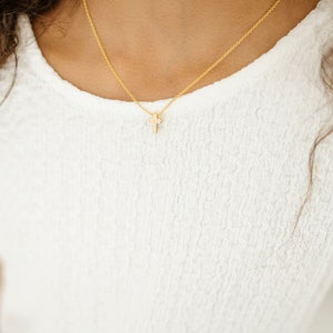 Teen Girls Dainty Gold Cross Necklace, Silver Cross Necklace for Girls ...