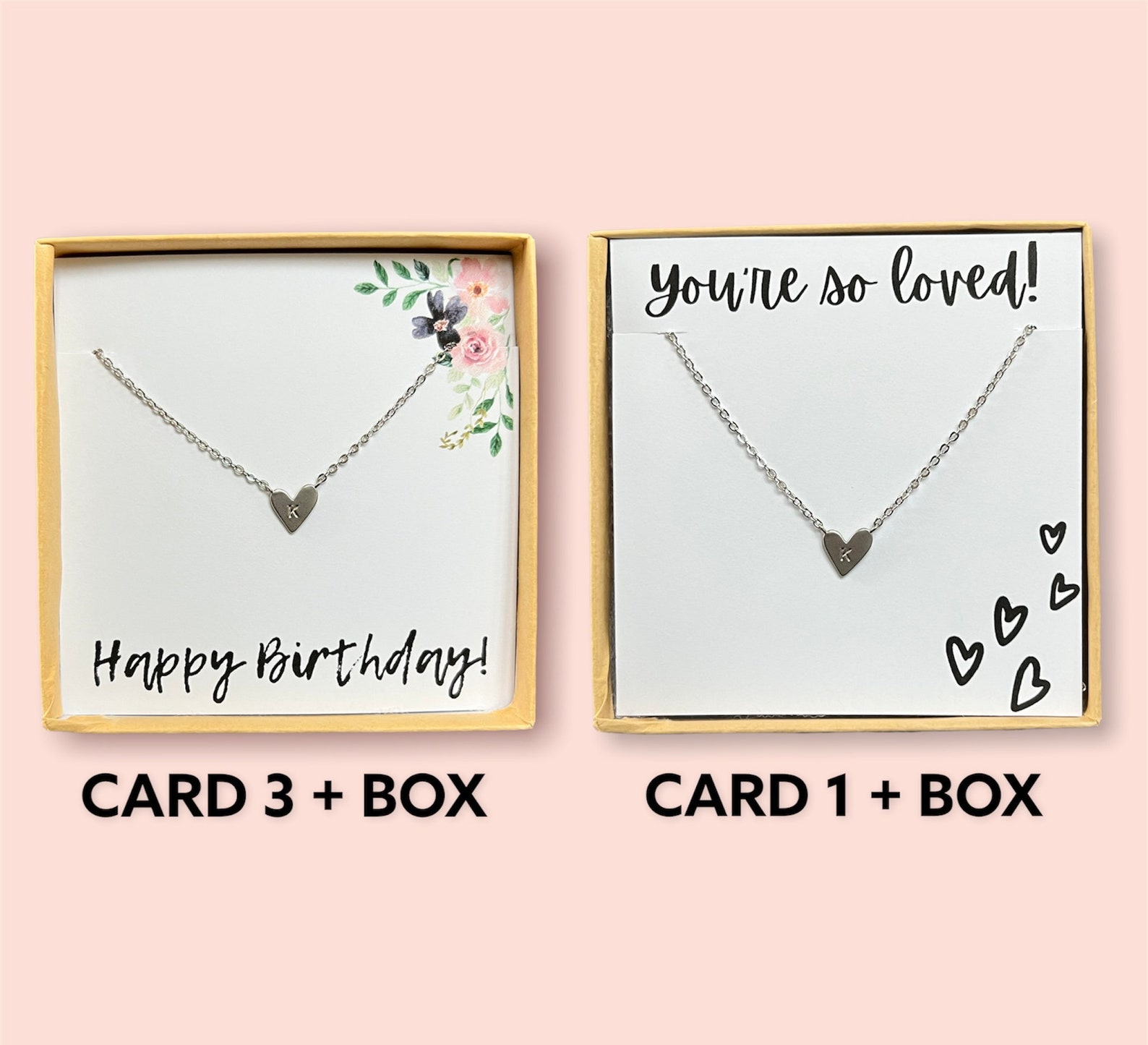 Heart Initial Necklace for Toddler Girl, Little Girls Personalized ...