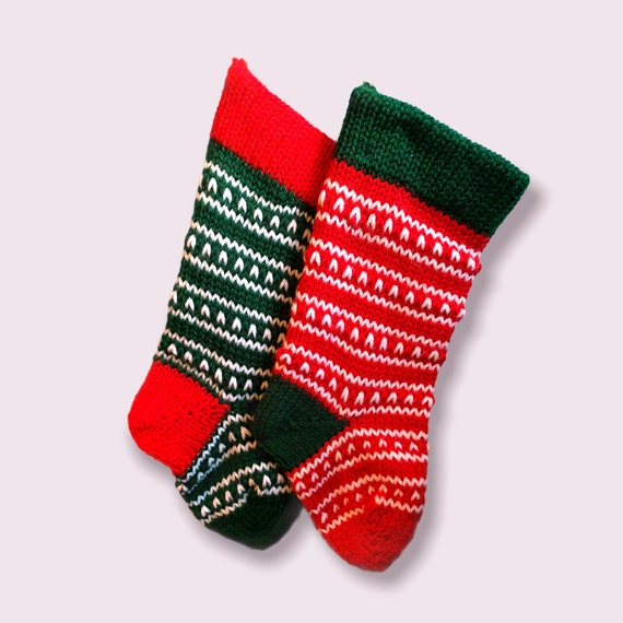 Custom Knit Stockings Front Design - Etsy