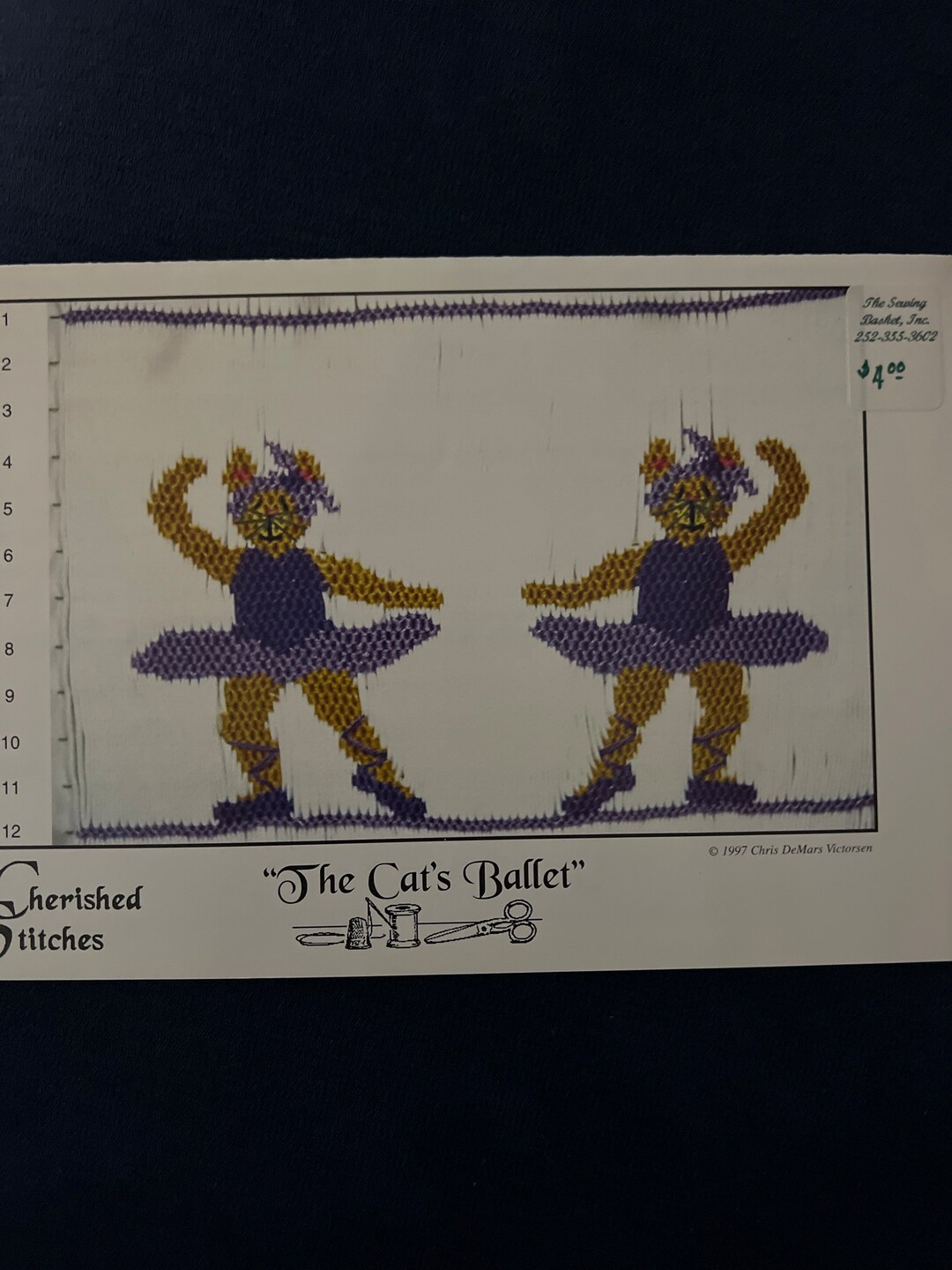 The Cat’s Ballet Smocking Plate - Etsy