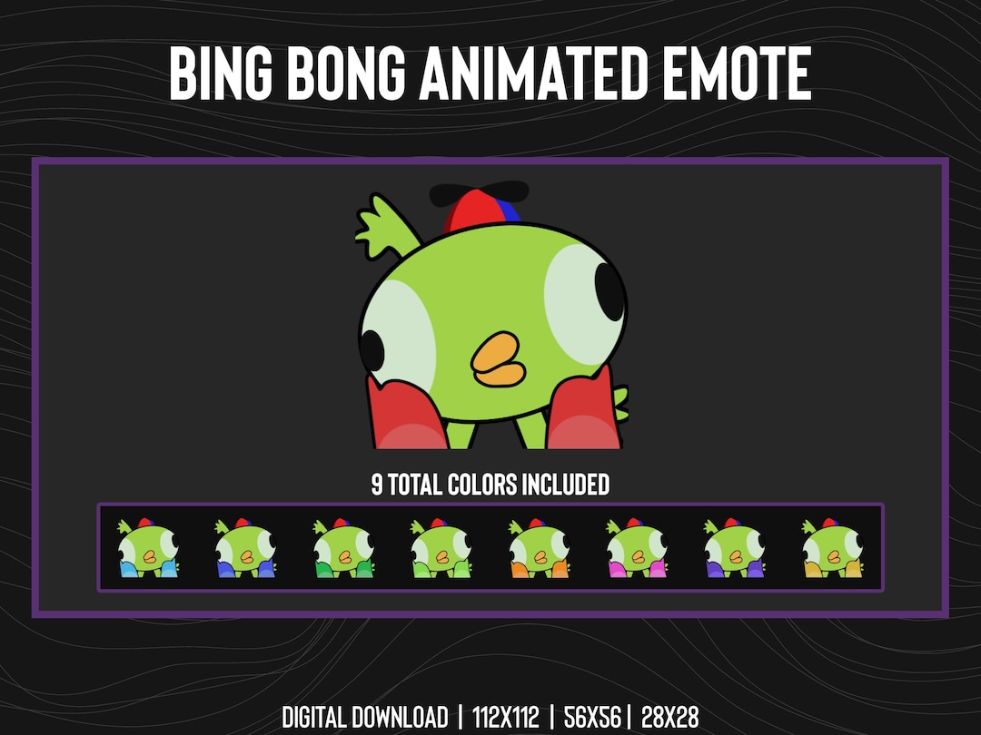 ANIMATED Peak Bing Bong Emote | Twitch, Discord, Kick - Etsy