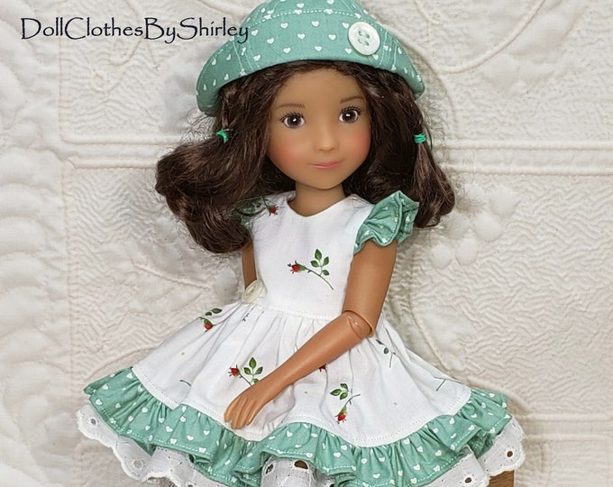 Siblie Rosebud Dress With Hat - 12 Inch Sister Size to the Ruby Red ...