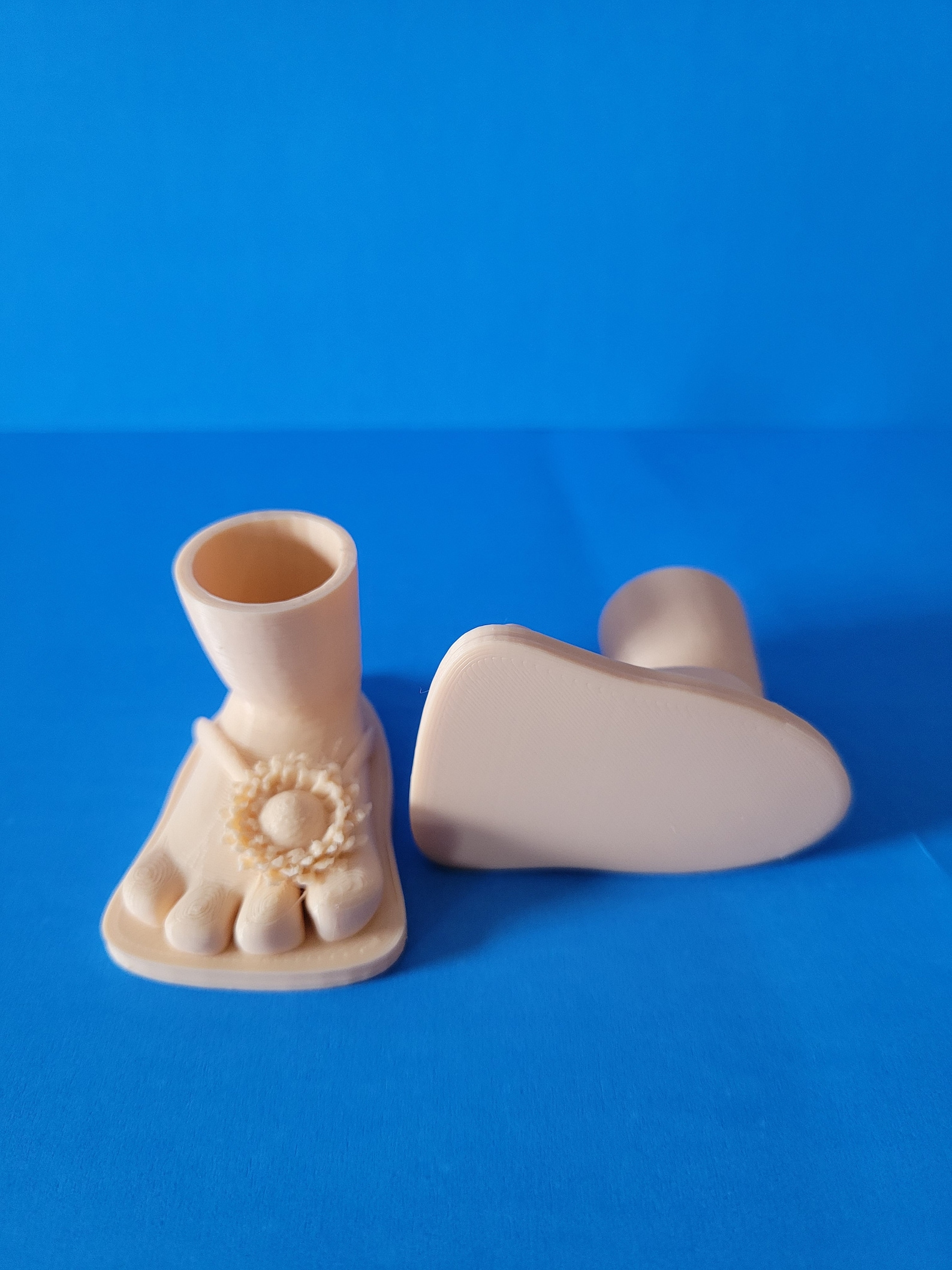 Gnome Foot With Flower Flip Flop READY TO PAINT - Etsy